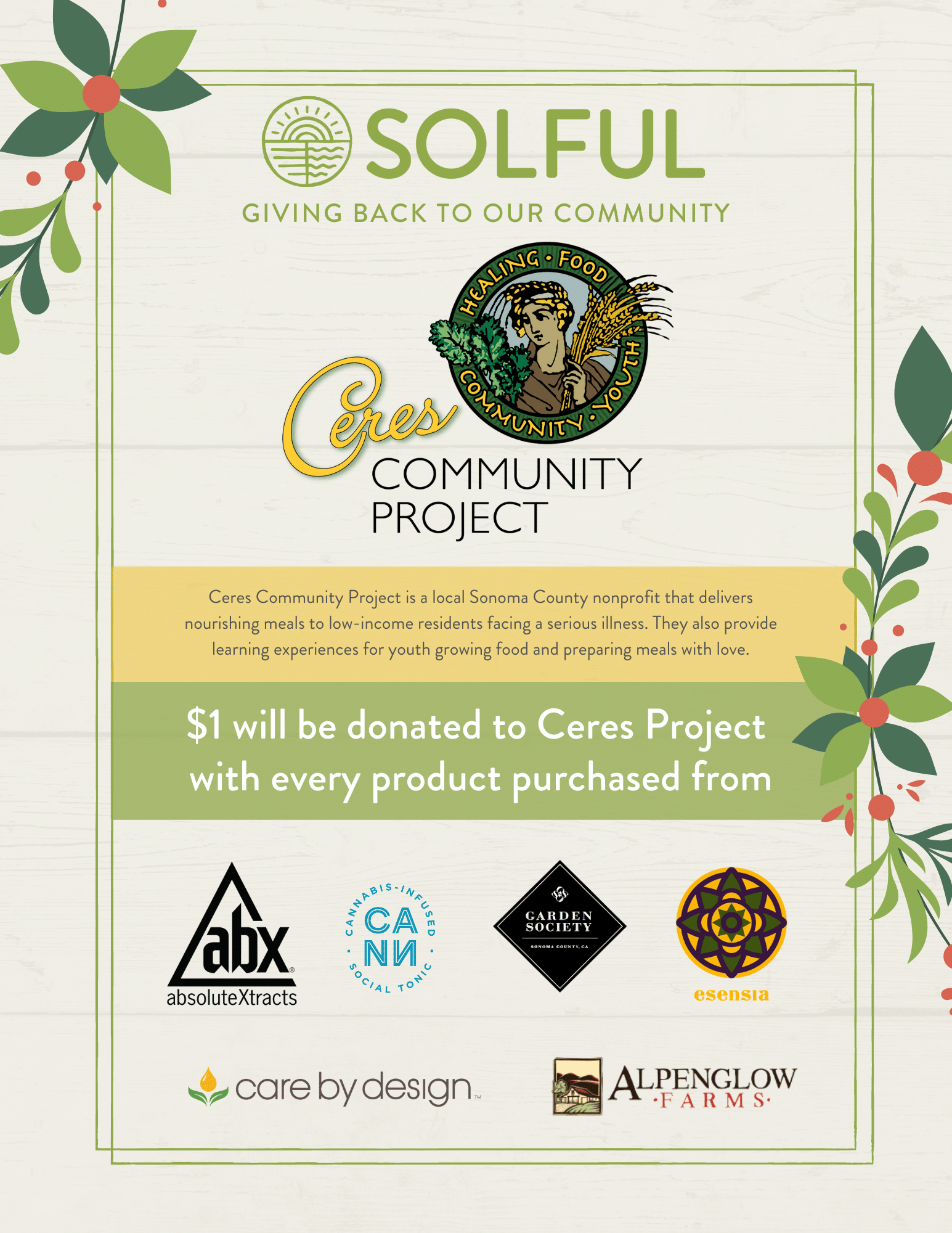 Ceres Community Project Fundraiser - Solful Ceres Community Project Fundraiser - Solful